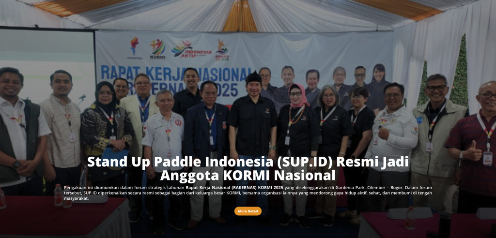 Stand Up Paddle Indonesia (SUP.ID) Resmi Jadi Anggota KORMI Nasional ...